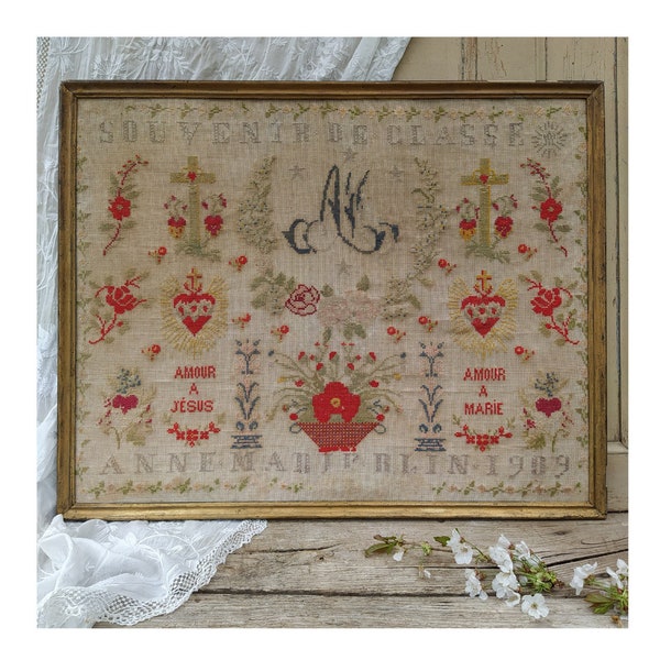 Antique French Samplers - Etsy
