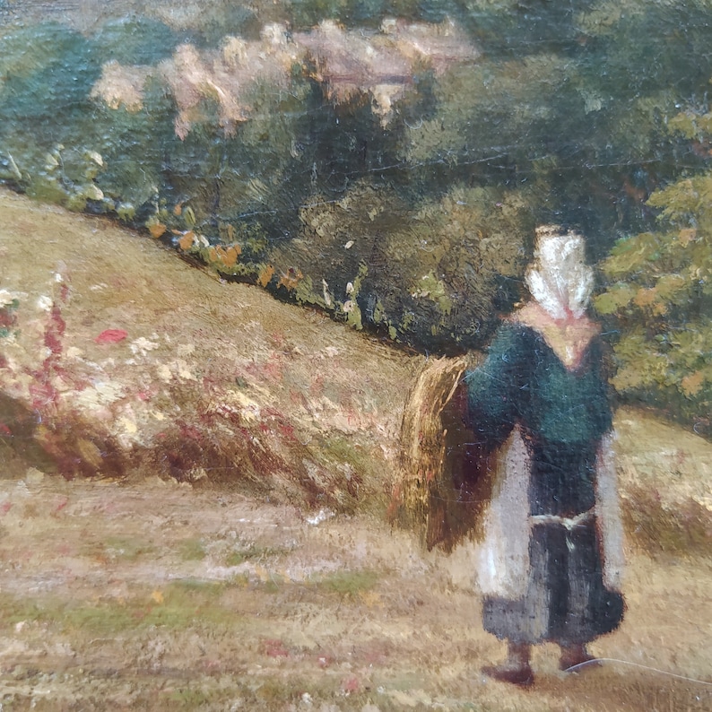 Antique French Oil Painting Antique French Landscape Picture - Etsy