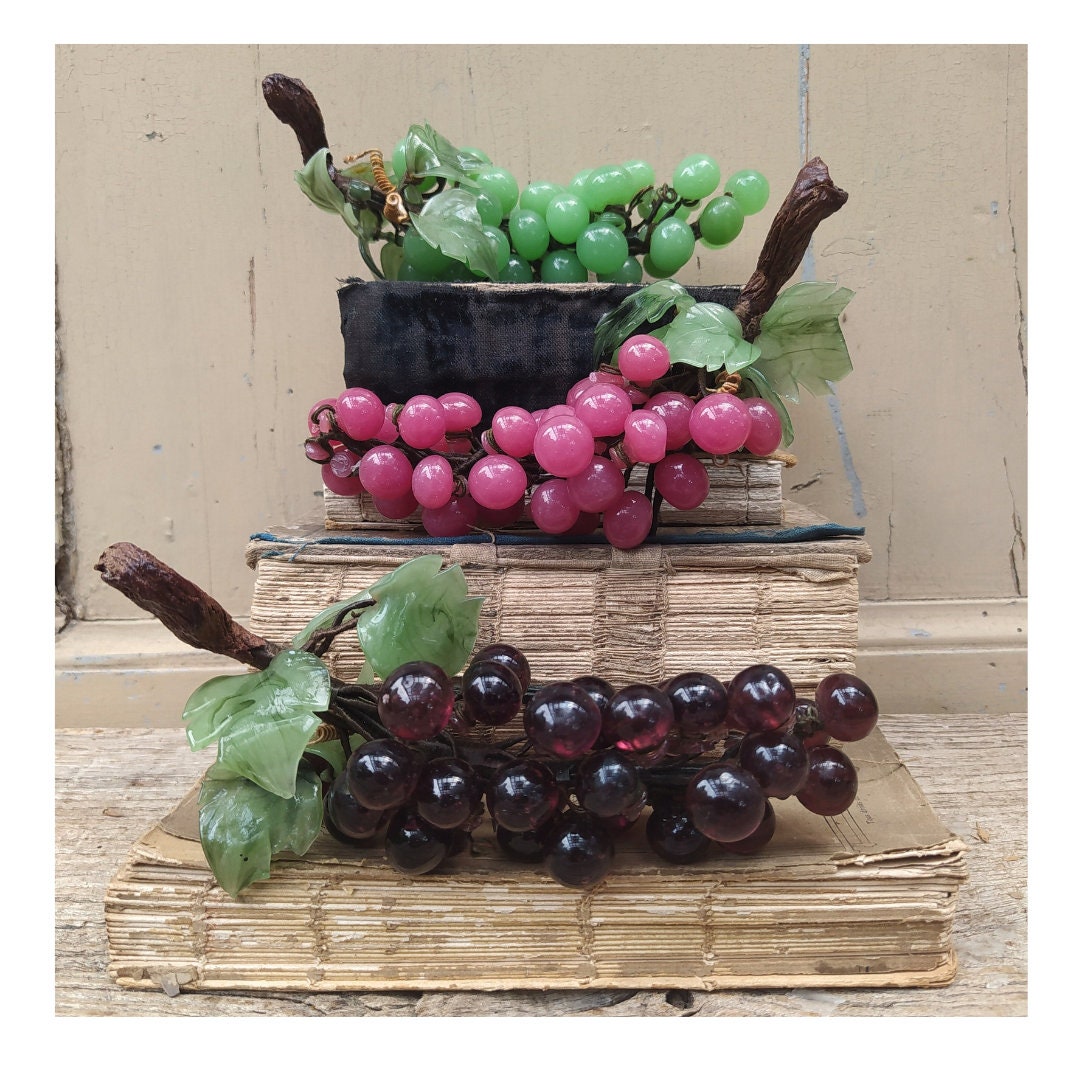 Unusual Vintage Italian Glass Grapes Mid Century Modern - Etsy
