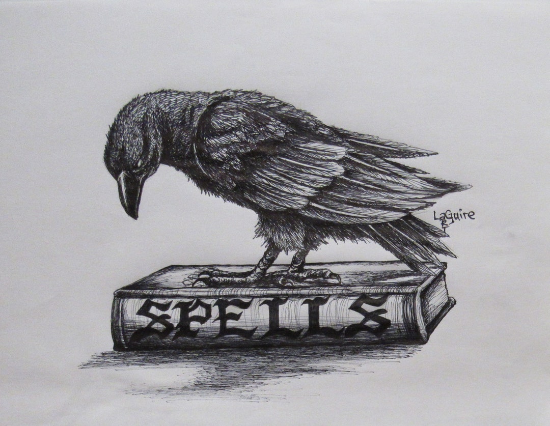 Raven Ravens Spooky Halloween Halloween Decor Poster - Etsy