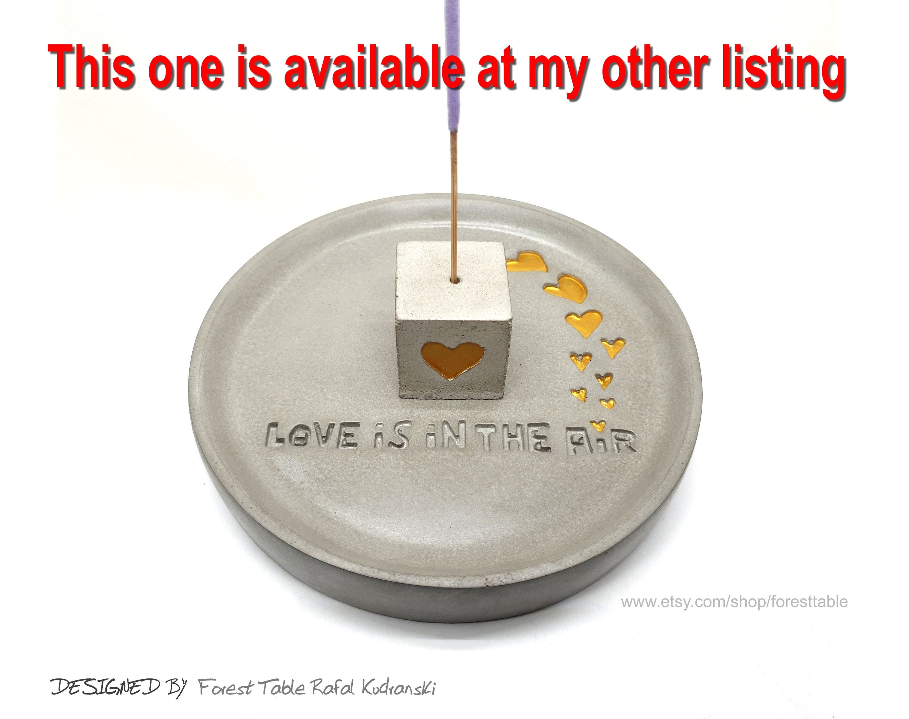 Grey Concrete Incense Cube Incense Burner Grey Holder My - Etsy