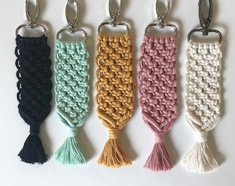 Macrame keychain | Etsy