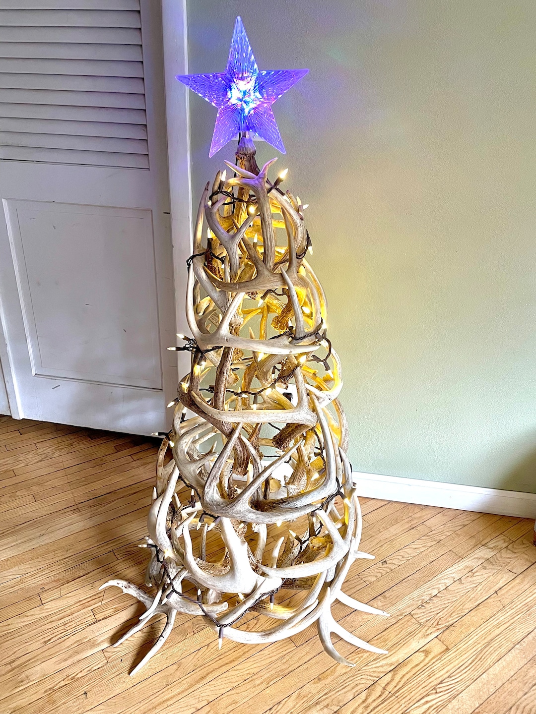 Antler Christmas Tree Amazing 7 to 8 Foot With Star on It - Etsy