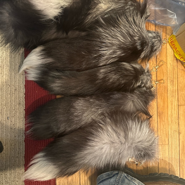 Therian Tails Silver Fox - Etsy