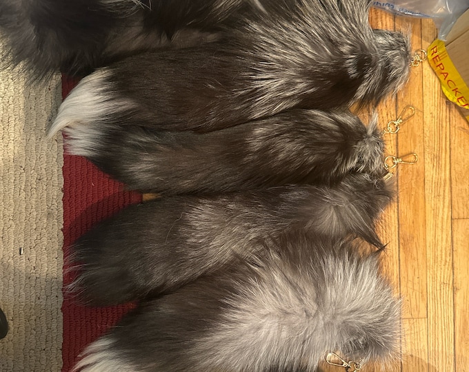 Eco Friendly Silver Fox Tails - Etsy