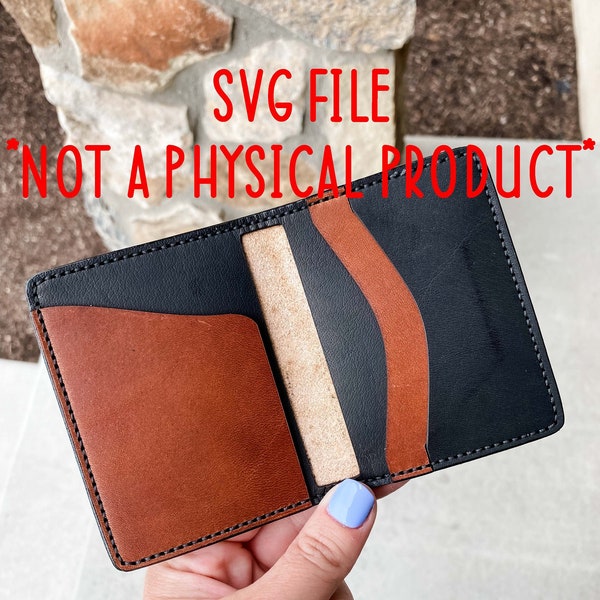 Faux Leather Wallet Svg - Etsy