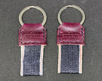Denim Keychain - Etsy