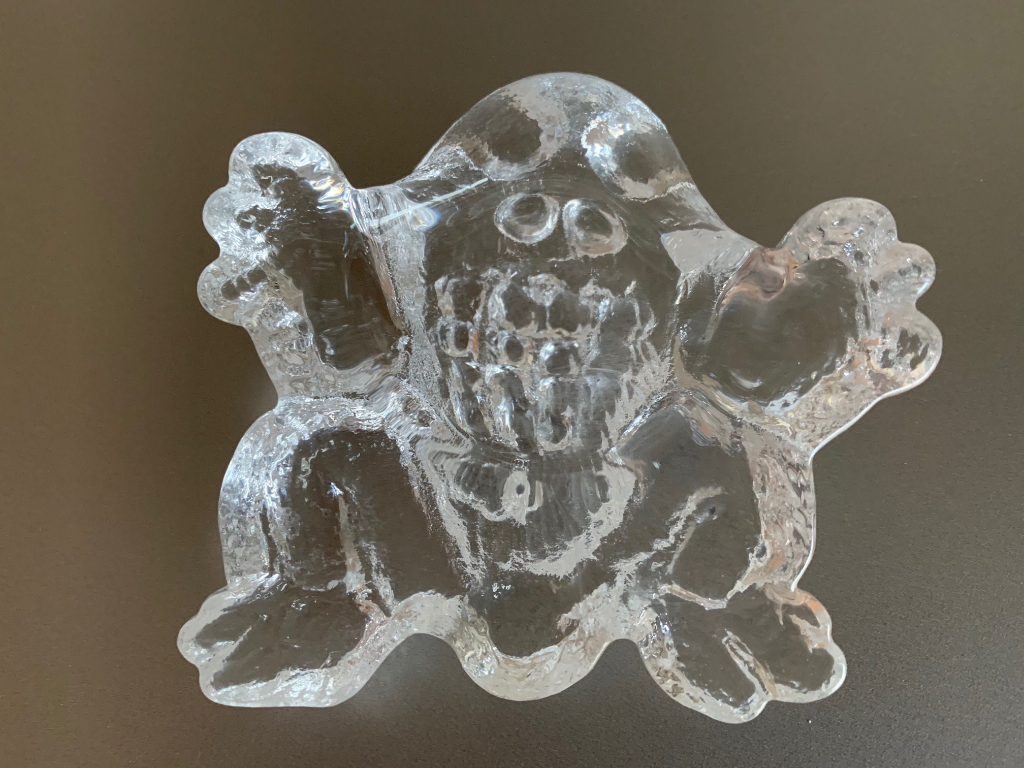 Set of 3. Vintage Sweden Pukeberg Glass Frog Troll 1960 - Etsy UK