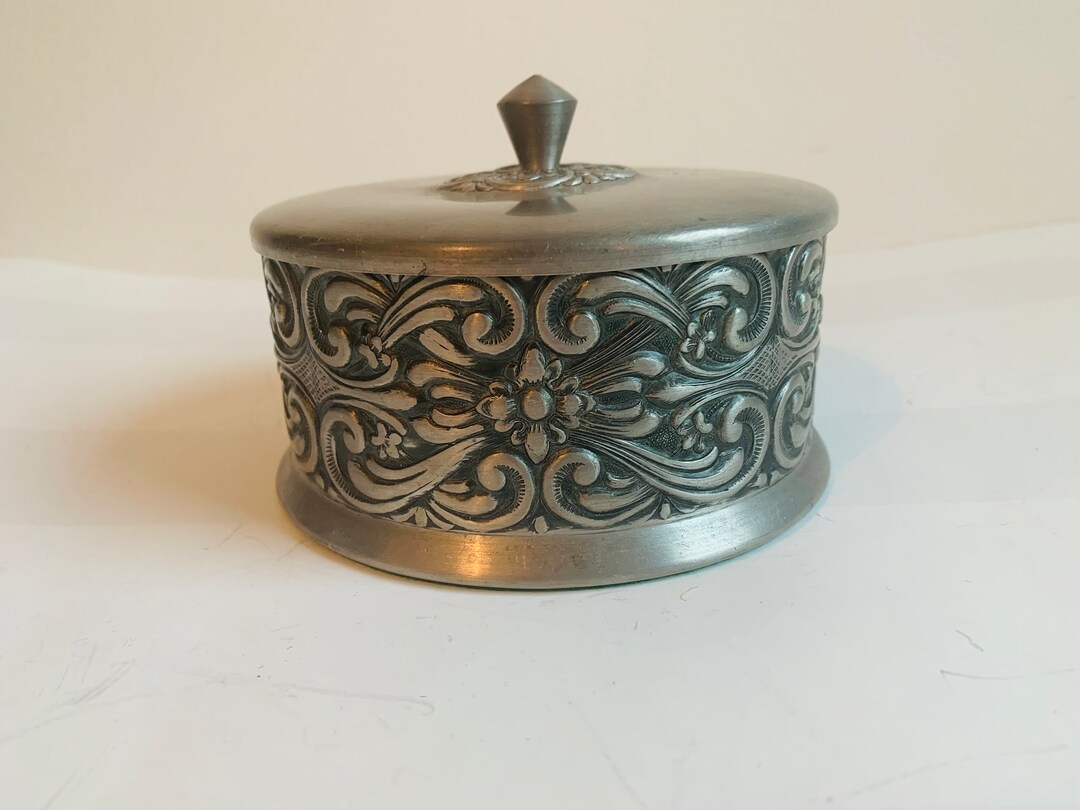 Vintage Pewter Box - Norwegian Pewter - Hagness Pewter - Scandinavian ...