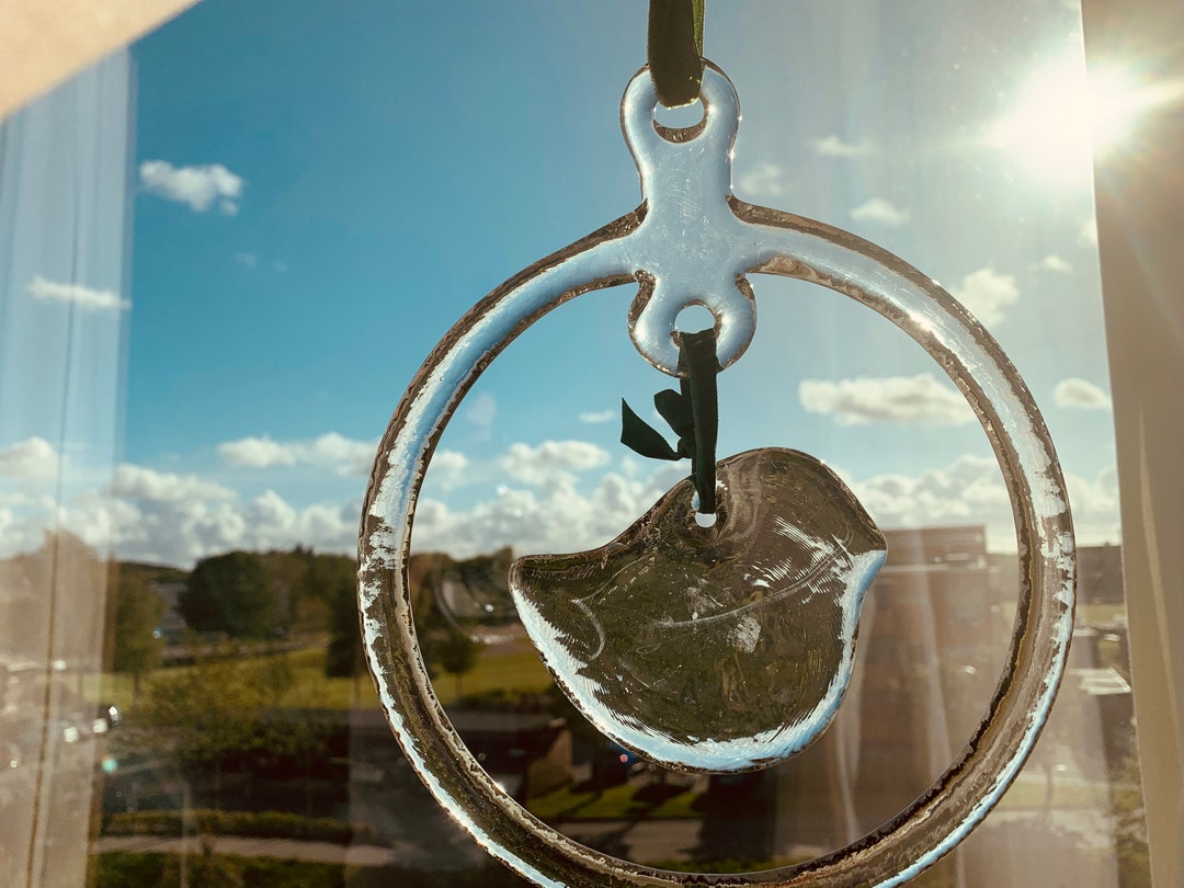 LARGE Suncatcher Glass Bird Pukeberg Sweden 1960 - Etsy