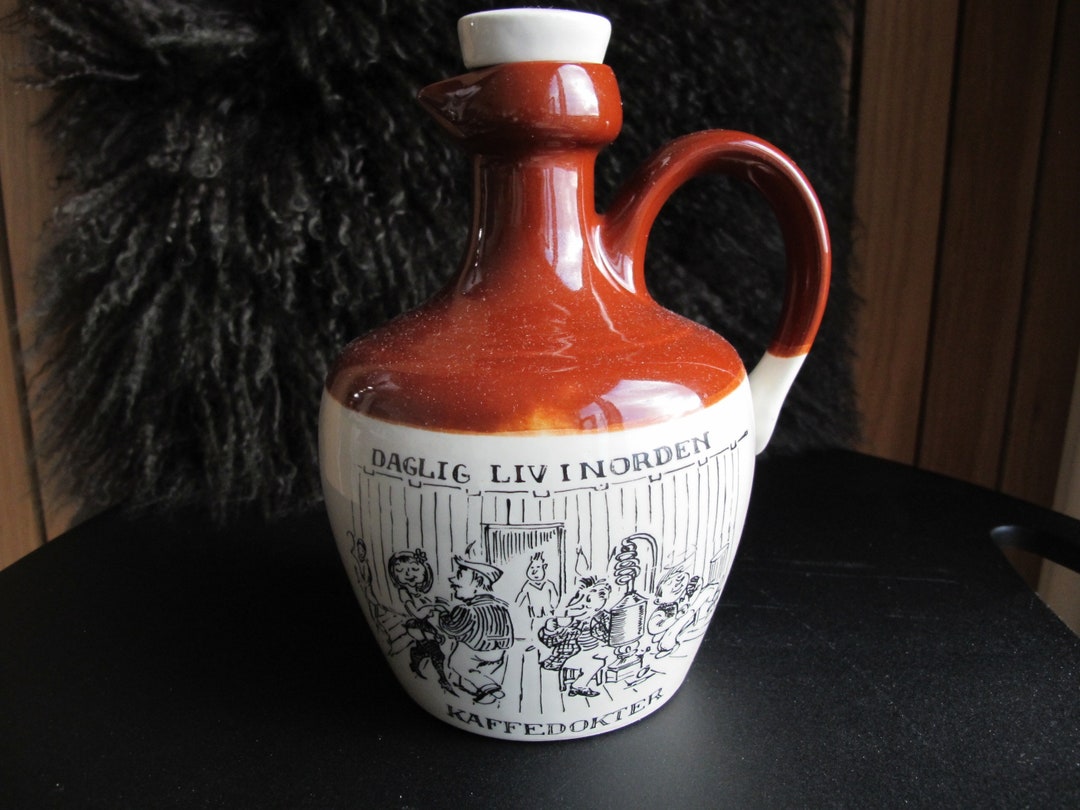 Aksel Nielsen Aksini Denmark Vintage 1980' Ceramic Bottle Nordic ...