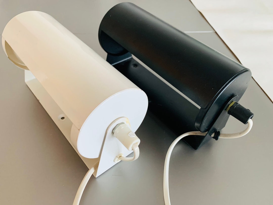 A Pair of IKEA Lod Wall Lamp Rondo Lamp Black and White Vintage 1980-90 ...