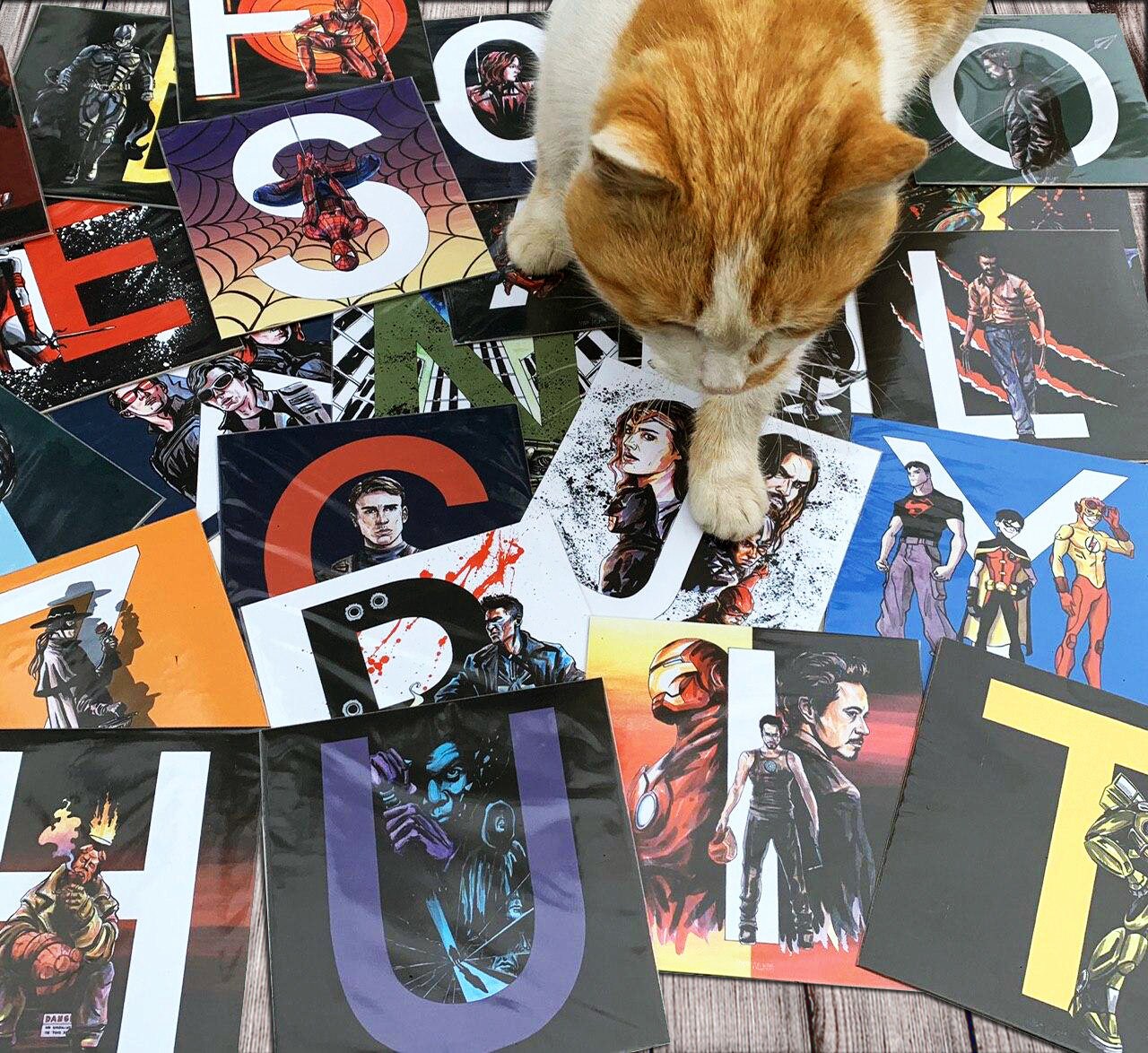 Superhero Movies Alphabet - Etsy