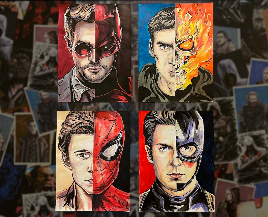 Alter Ego Superheroes - ORIGINALS ARTS - Drawing Comics NEW Movie Wall ...