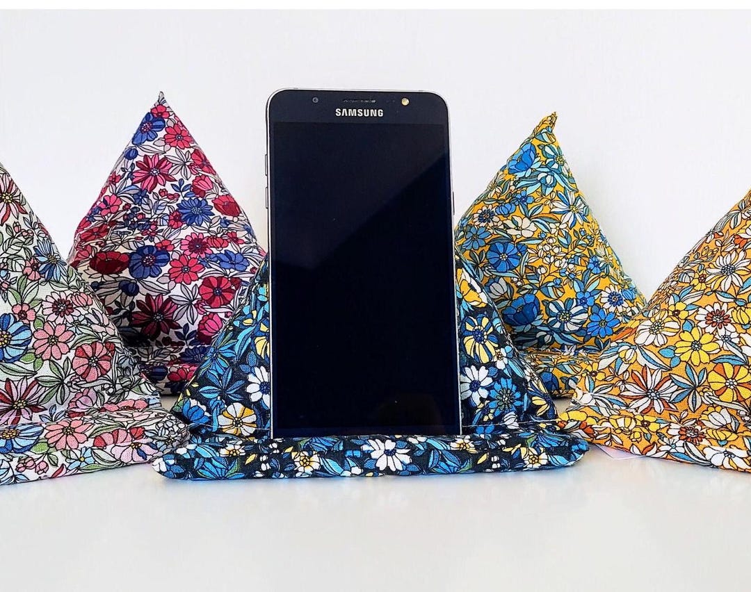 Phone/e-reader/tablet/ipad Holder, Floral Fabrics, Lavender Optional ...