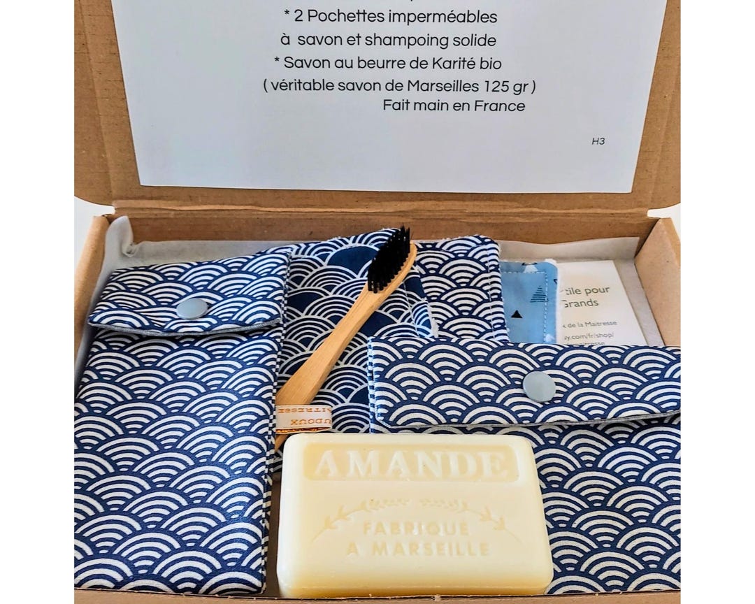 Men's Toiletry Gift Set – Japanese Design – Handmade in France - Etsy