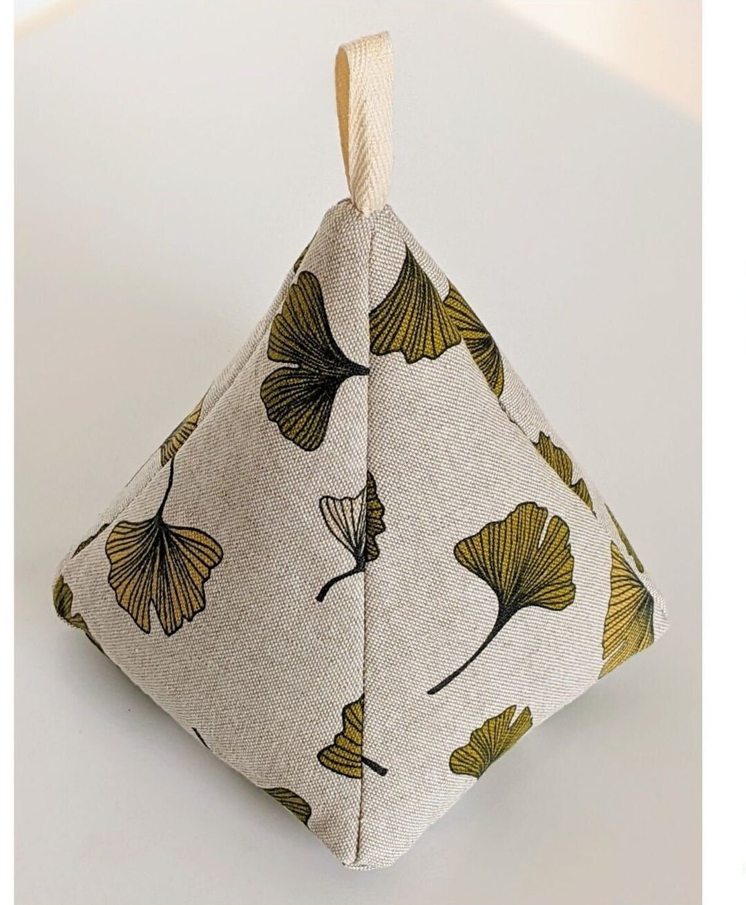 Japanese Ginkgo Leaves Pattern Doorstop – Linen Effect Fabric – Handmade in France - Etsy