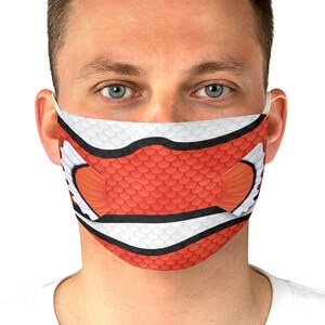 Nemo Face Mask Adjustable Disneybound Disney Finding Nemo - Etsy