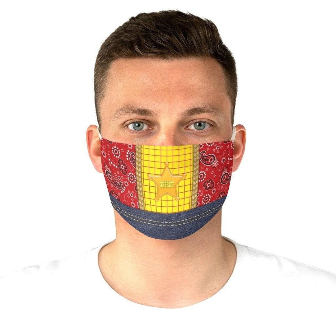 Woody Face Mask Adjustable | Disney World Disneyland Pixar Toy Story ...
