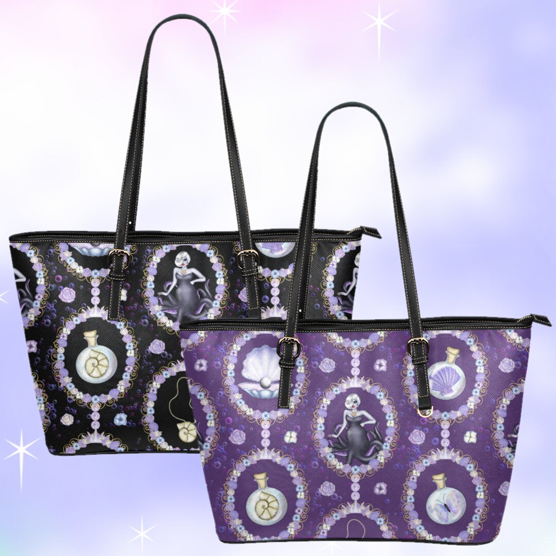 Ursula Treasures Faux Leather Tote Bag Gothic Disneybound Disney ...