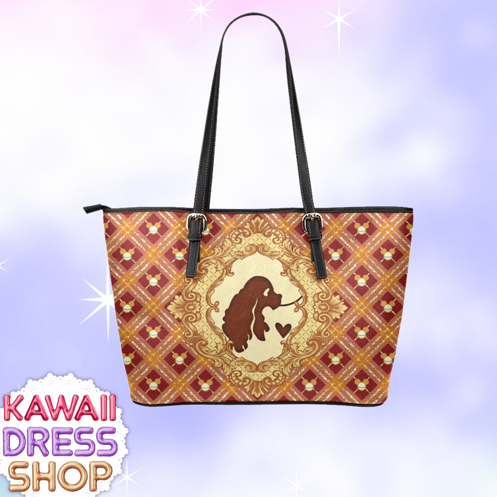 Faux Leather Lady and the Tramp Tote Bag disneybound disney | Etsy