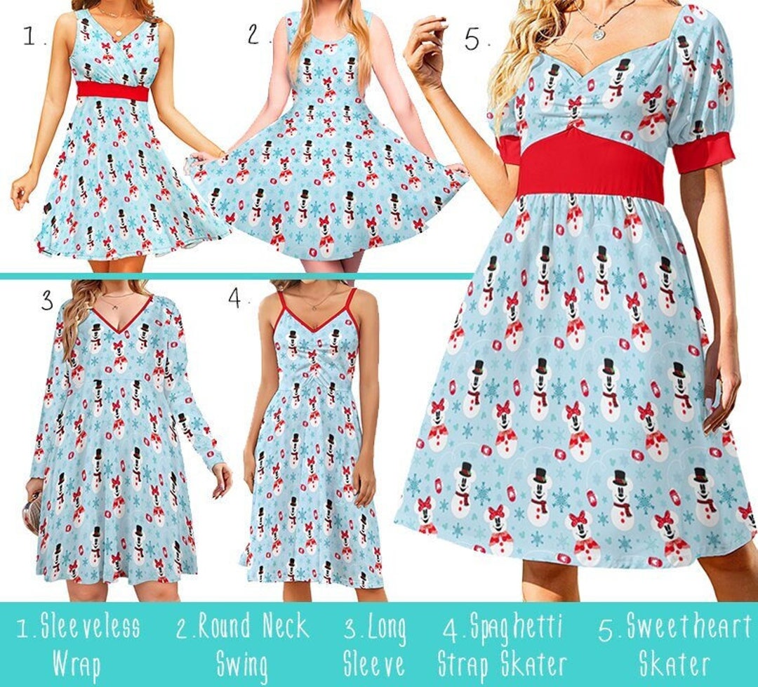 Mickey Snowman Dresses Disneybound Disney World Disneyland Mouse Winter ...