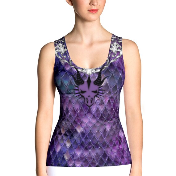 Maleficent Dragon Tank Top Goth Gothic Disneybound Rundisney | Etsy