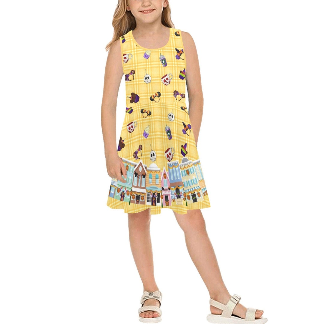 RUSH Halloween Main Street Kids Dress Baby Girl Disneybound Disney ...