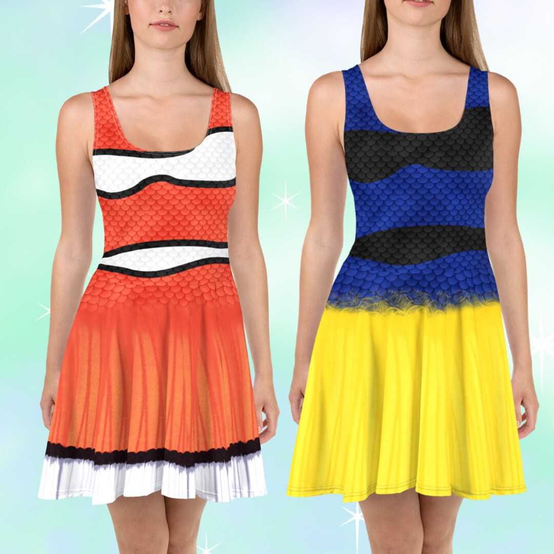 Nemo & Dory Dresses disneybound disney world disneyland run rundisney ...
