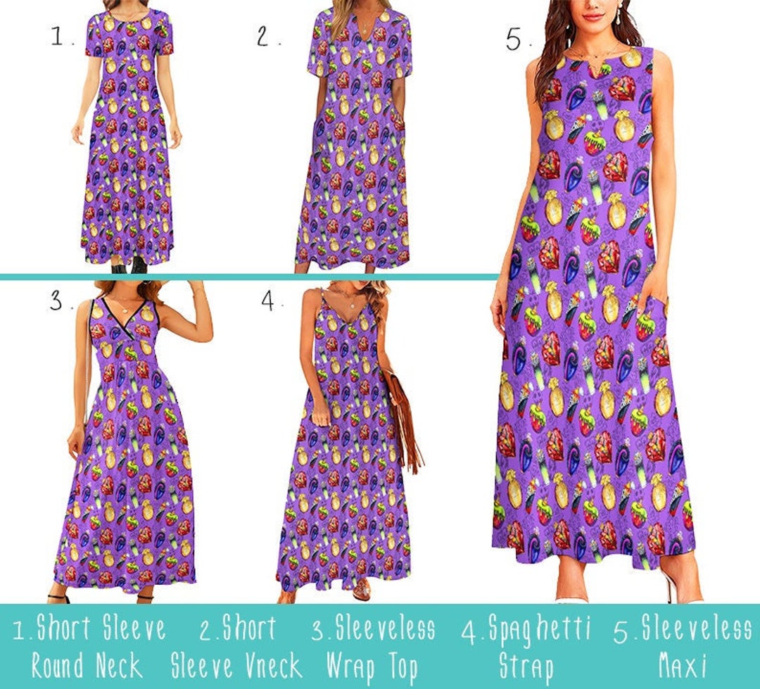 RUSH Villain Poison Perfume Maxi Dresses Goth Gothic Disneybound Disney ...