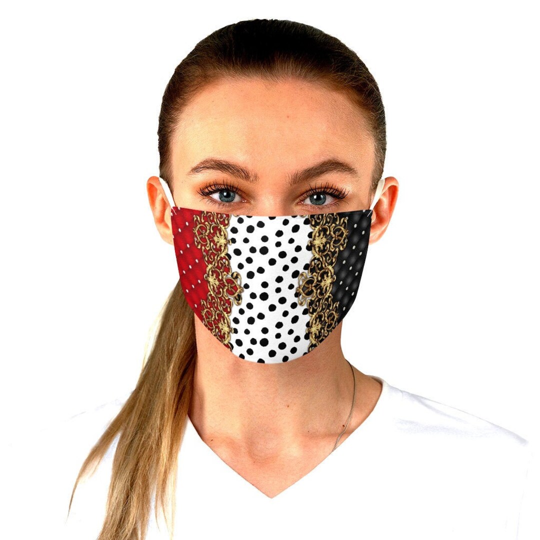 Cruella Face Mask Adjustable Gothic Disneybound Disney World Disneyland ...