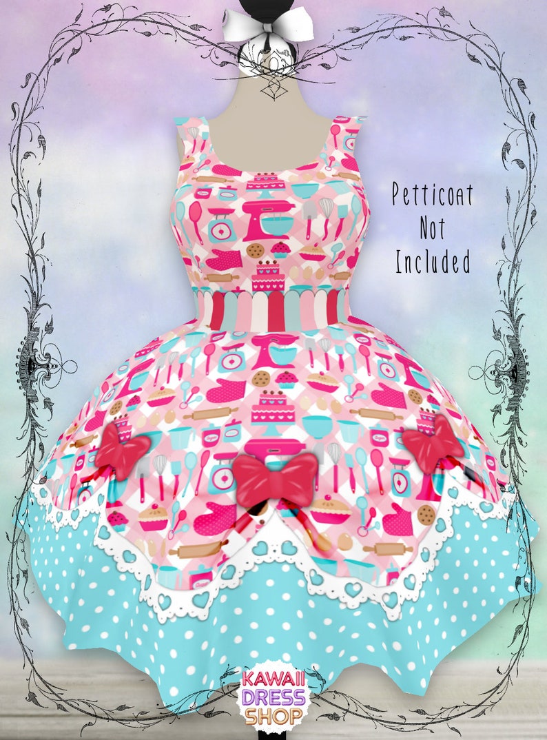 Bakery Shop Dress XS-3XL Baking Dress Kawaii Dress Love to - Etsy