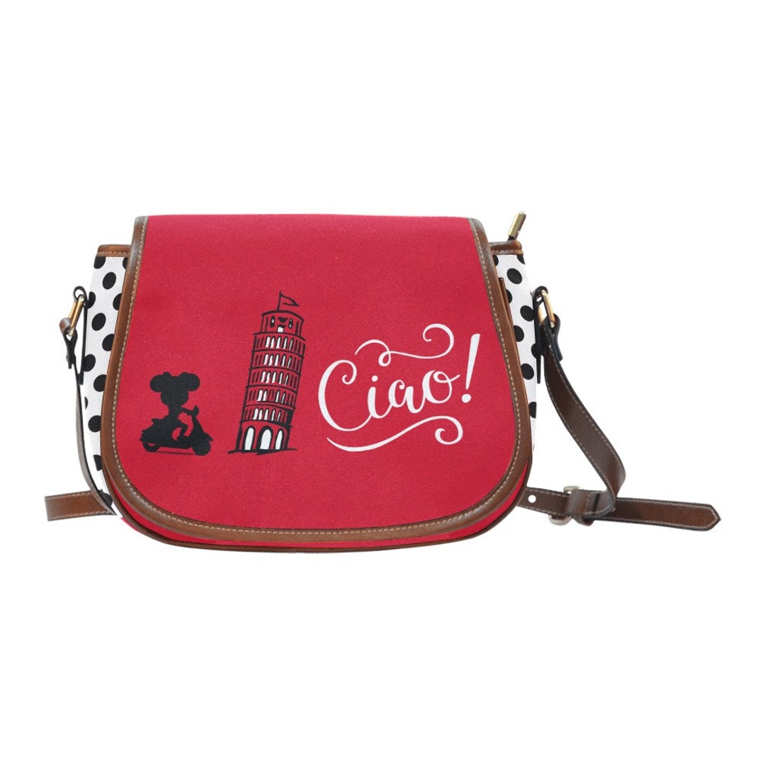 Italian Minnie Mouse Crossbody Saddle Bag Disneybound Disney World ...