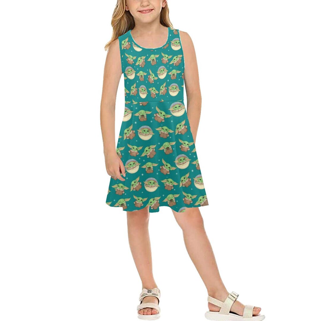 Baby Yoda Grogu Kids Dress Disneybound Disney World Bound Disneyland ...