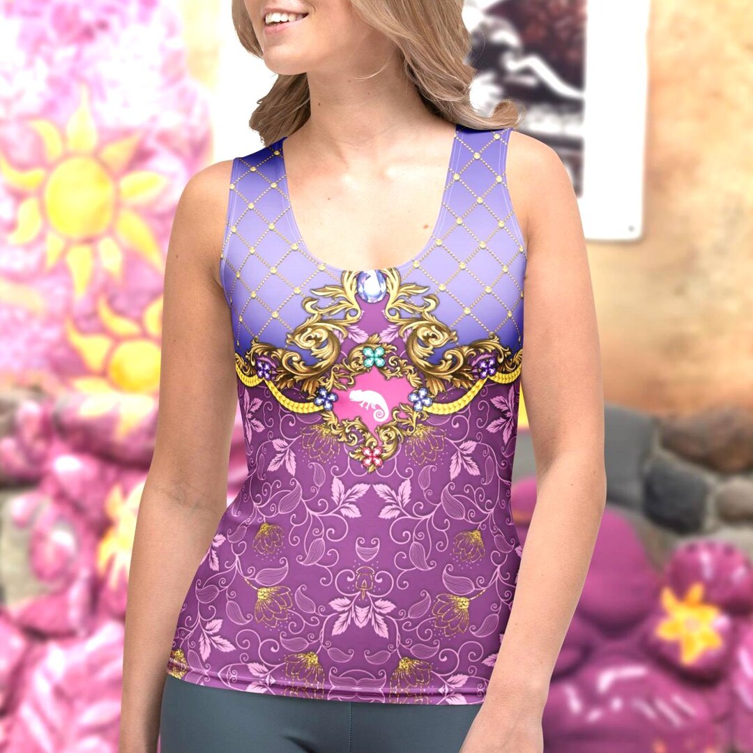 Rapunzel Ornate Pascal Tank Top | Run Disney World Disneyland Dress ...