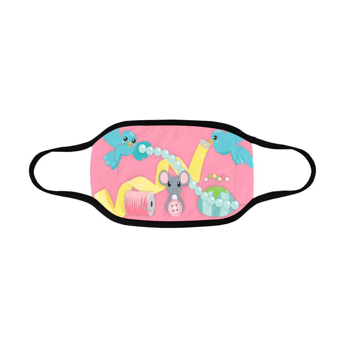 Cinderella Pink Face Mask With Filter Pocket | Reusable Face Mask ...