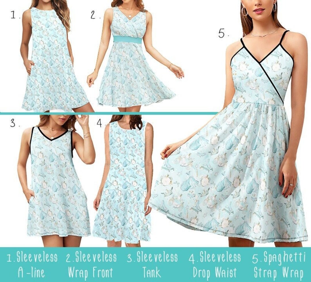 Cinderella Allover Print Sleeveless Short Dresses Disneybound Disney ...