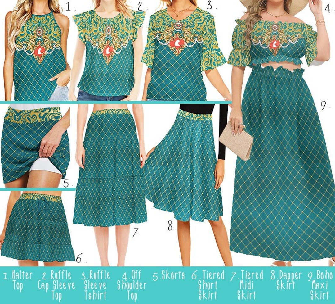Merida Ornate Mix N Match Tops N Skirts Disneybound Disney World ...