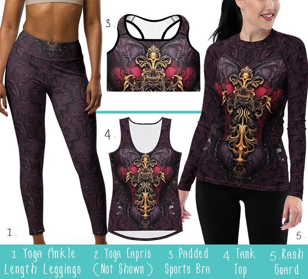 Gothic Countess A Womens Yoga Collection Sports Bra Rash - Etsy