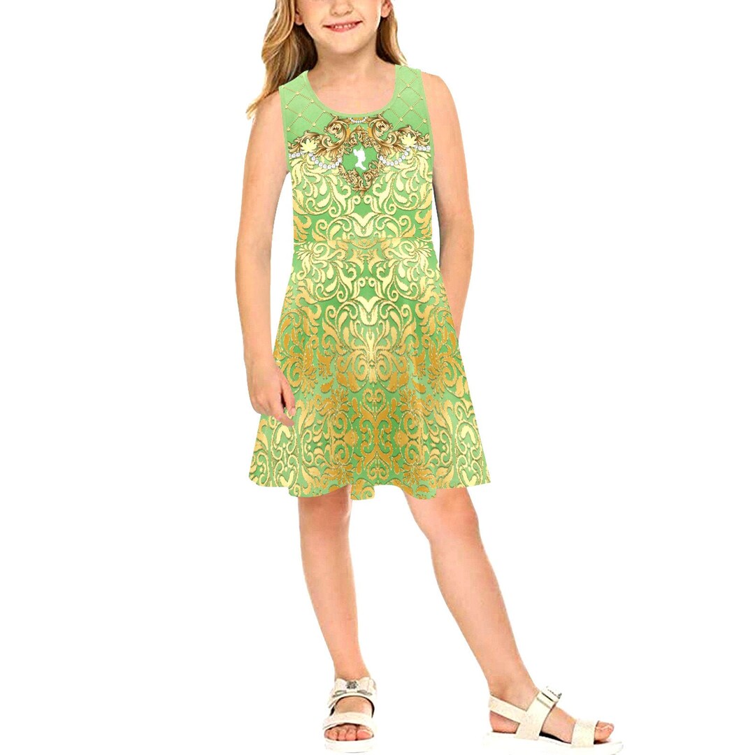 Tiana Ornate Kids Dress Baby Girls Disneybound Disney World Cruise ...