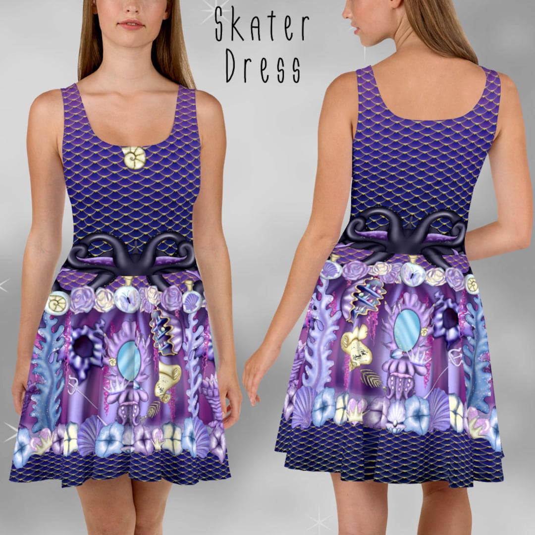 Ursula Lair Dress Cosplay Gothic Disneybound Run Disney Run Little ...
