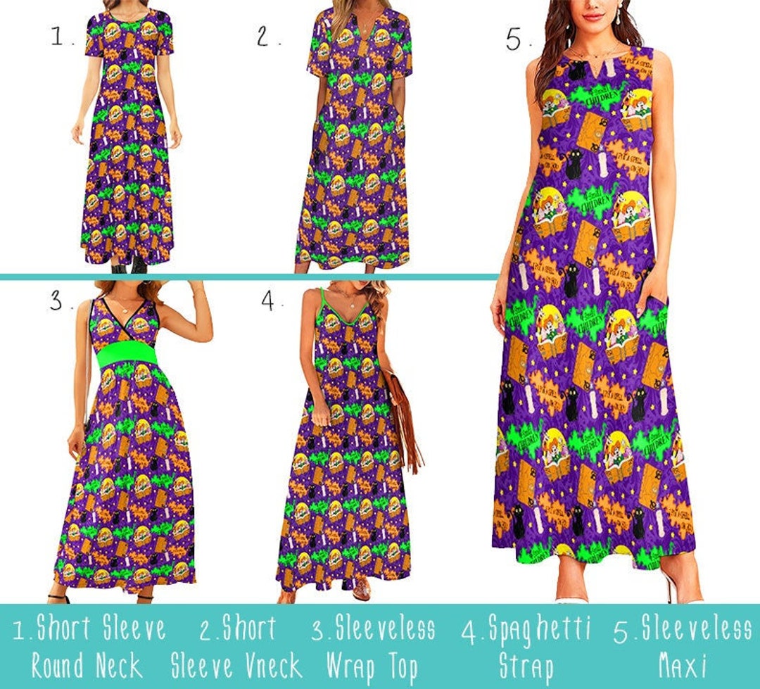 RUSH Hocus Pocus Minnie Maxi Dresses goth Disneybound Disney World ...