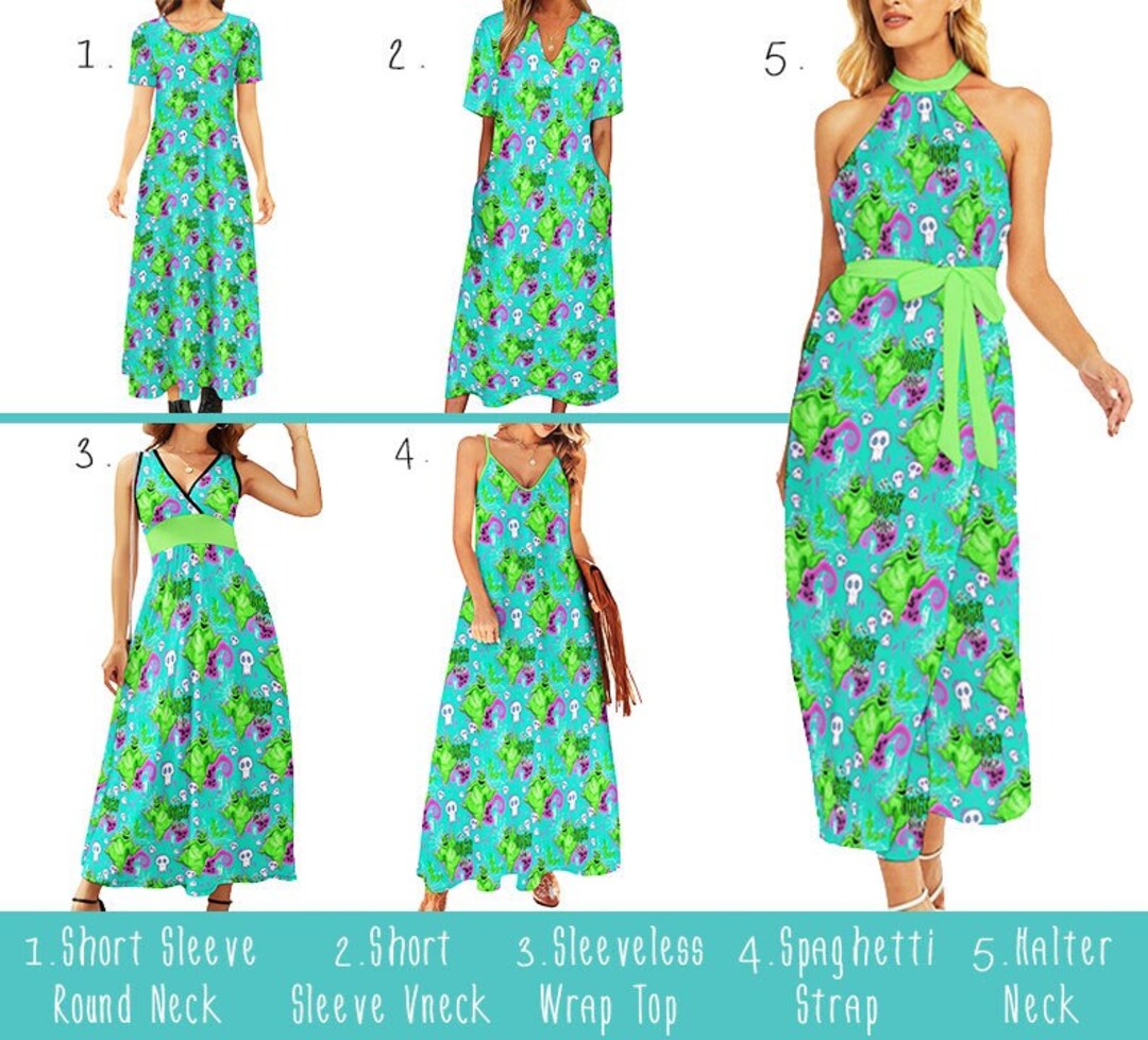 Oogie Boogie Blue Maxi Dresses Disneybound Disney World Disneyland ...