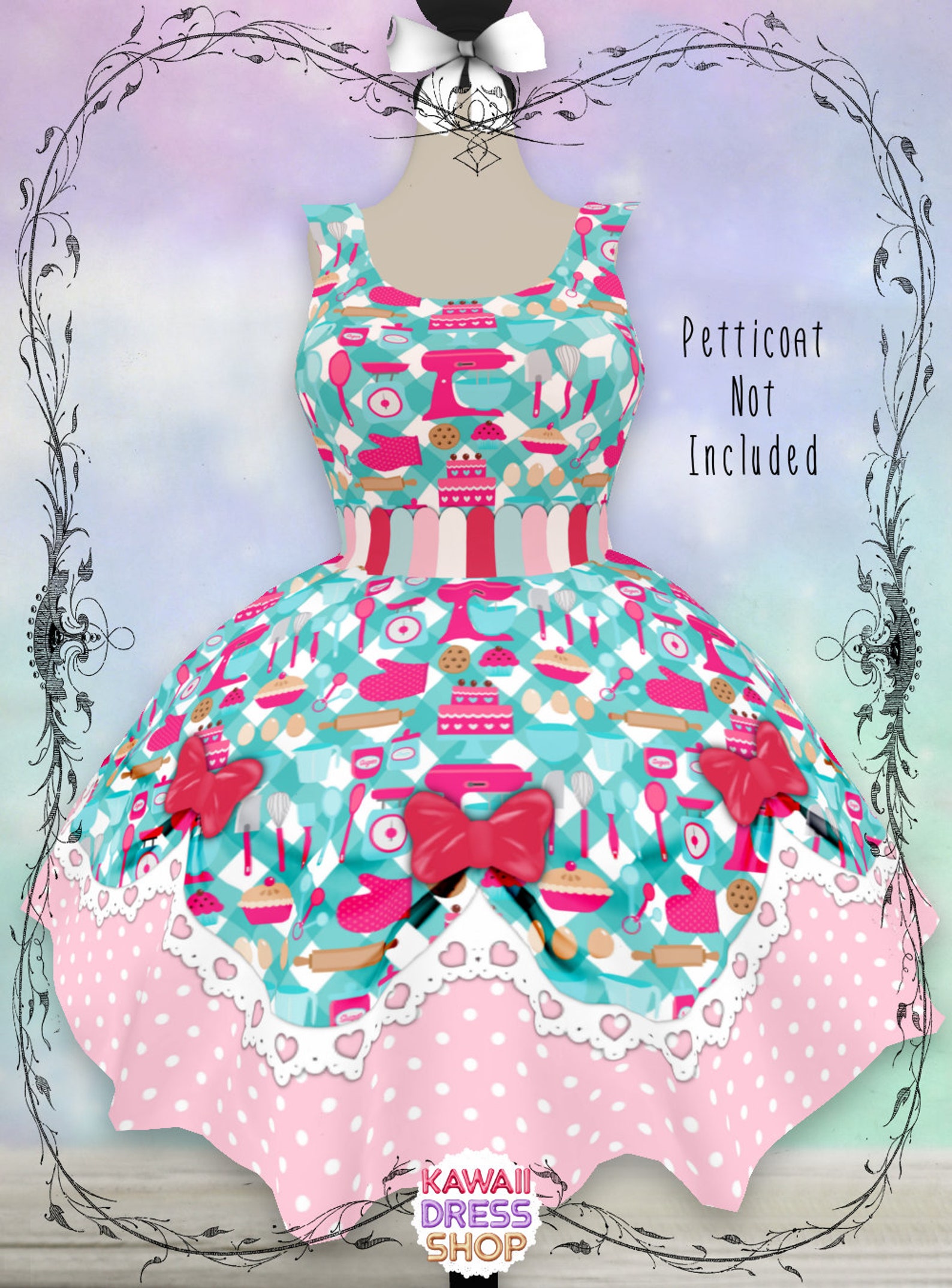 Bakery Shop Dress XS-3XL Baking Dress Kawaii Dress Love to | Etsy