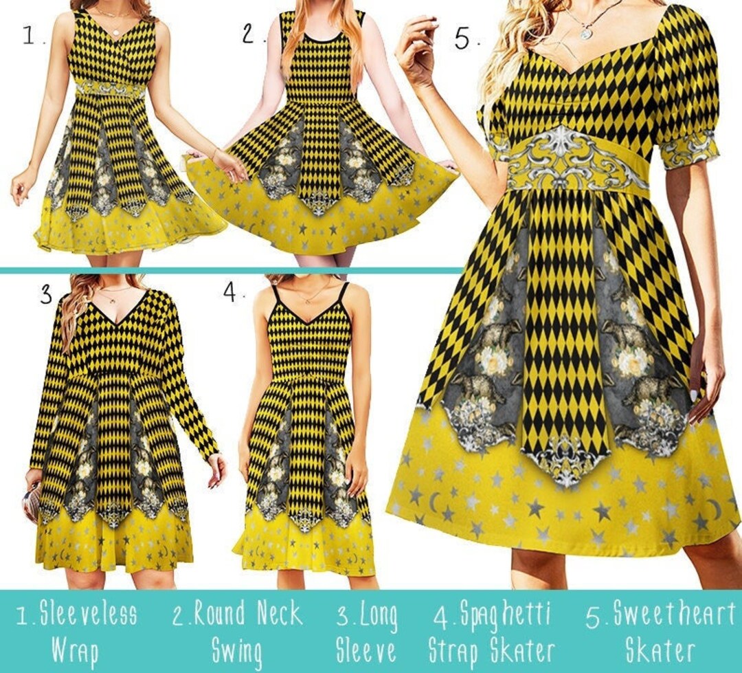 RUSH OPTIONS Magic School Dresses Yellow Gothic Lolita Goth Whimsigoth ...