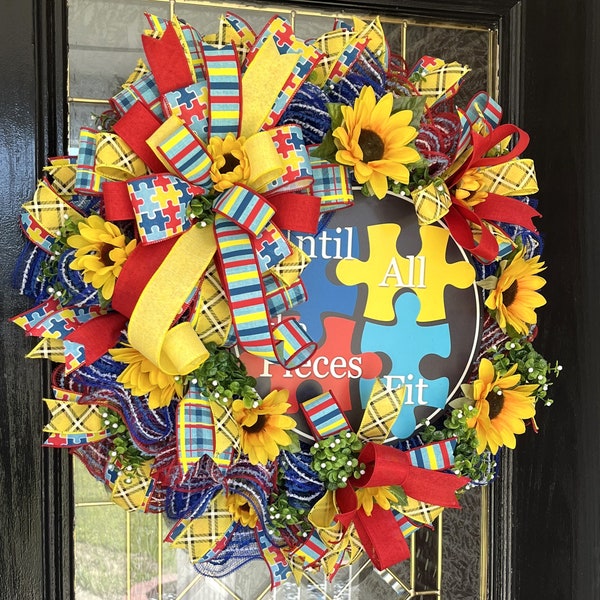 Autism Wreath - Etsy