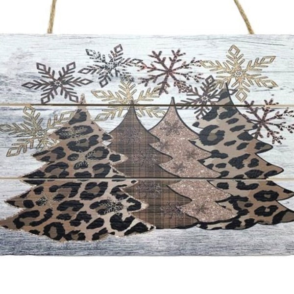Leopard Print Wood Wreath - Etsy
