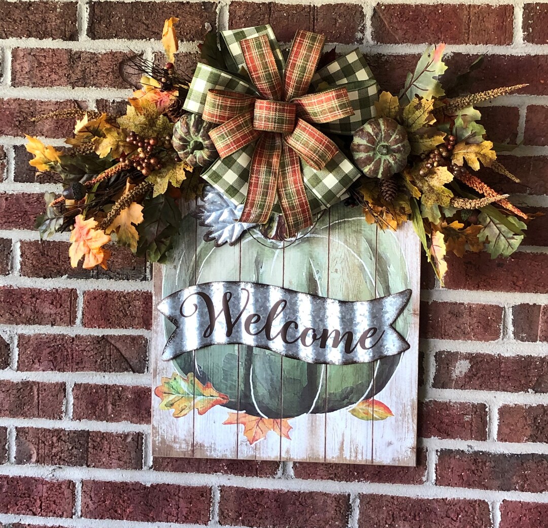 Welcome Fall Wooden Wall Hanging Front Porch Decoration Fall - Etsy
