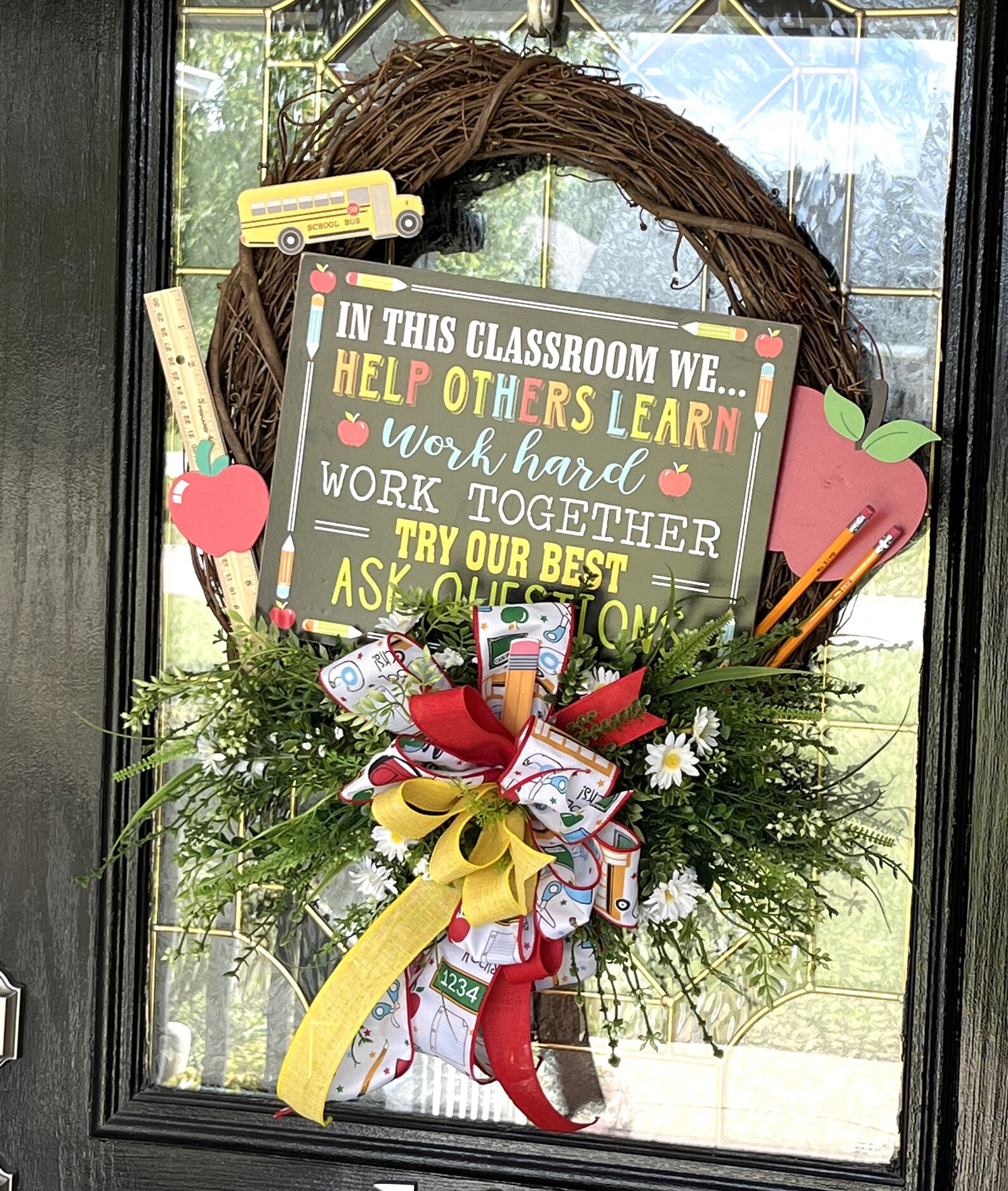 Classroom Wreath Classroom Rules School Wreath Teacher - Etsy