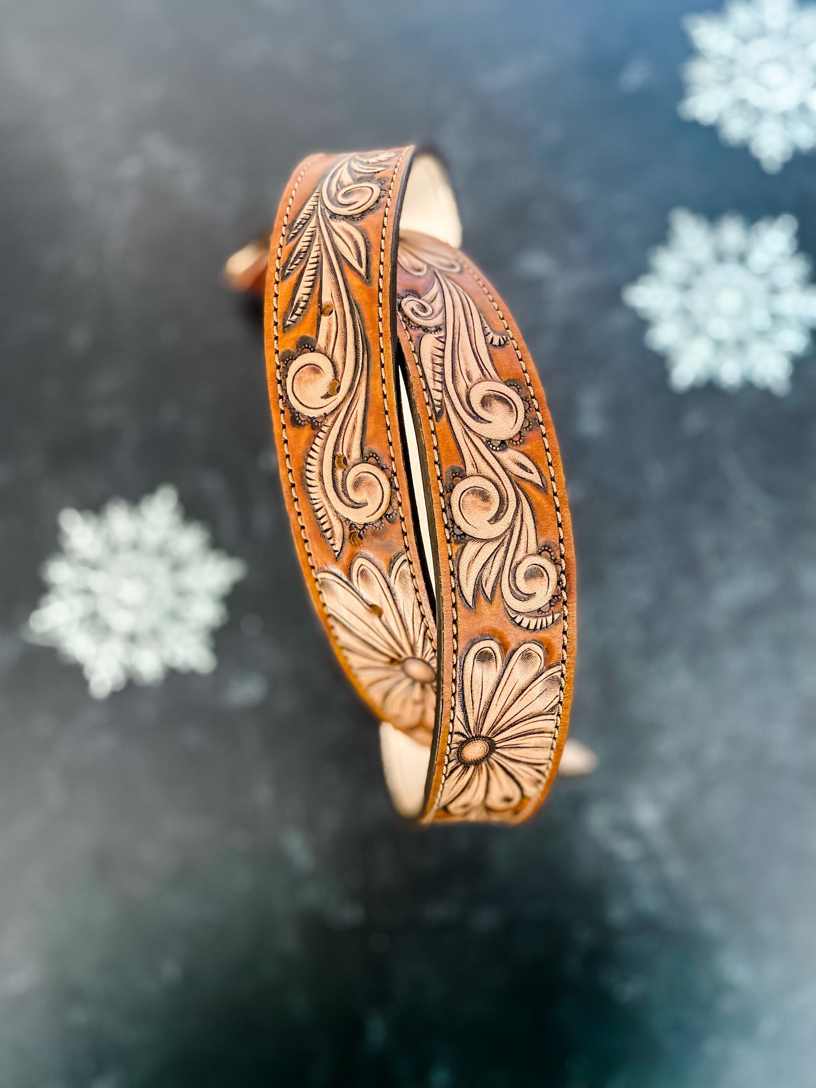 PDF Daisy Scrolls Belt/strap Tooled Leather Pattern - Etsy
